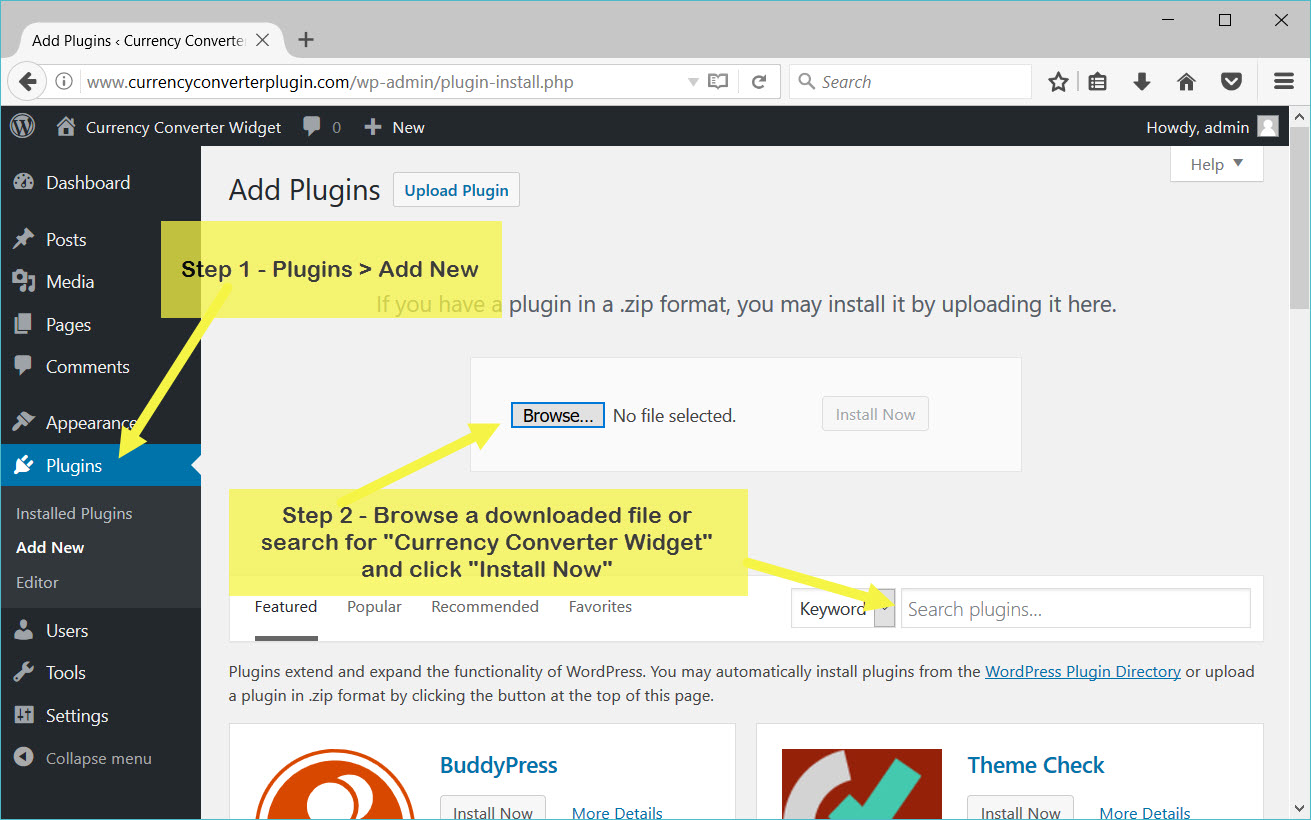 Currency Converter Widget