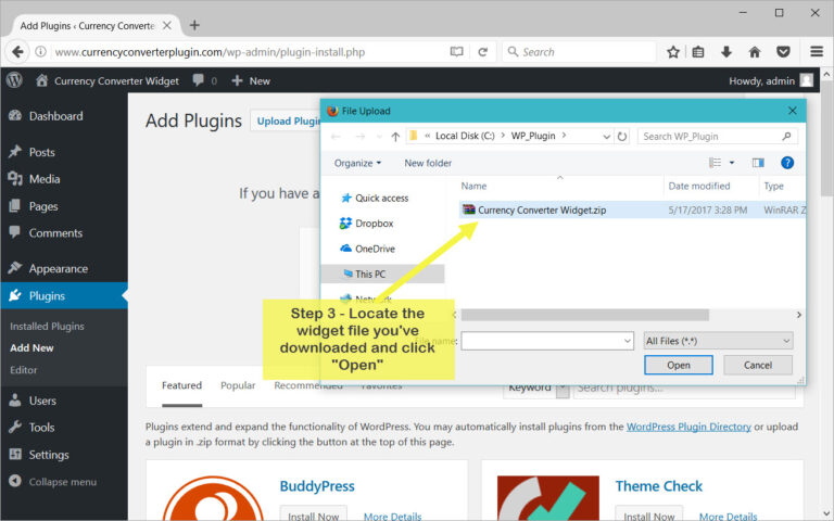 Currency Converter Widget